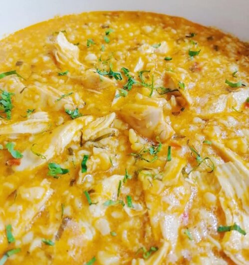 Receta de arroz blanco con bistec encebollado