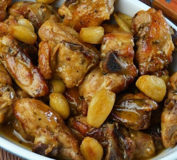 Receta de Pollo con Tajadas