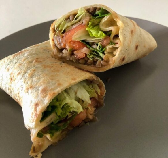 Receta de burritos vegetarianos